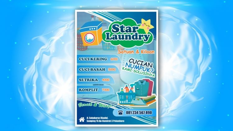 Bagiin Brosur Ga Percuma Pake 5 Contoh Brosur Laundry Ini!