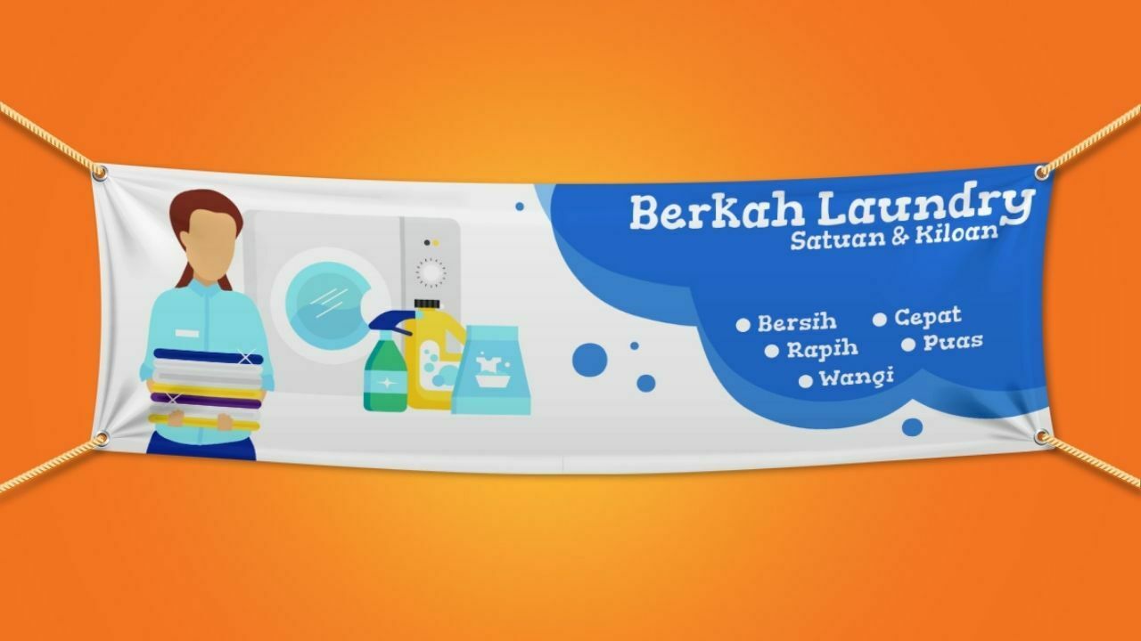 Jadi Kunci Kesuksesan, Nih Dia 6 Contoh Spanduk Laundry!