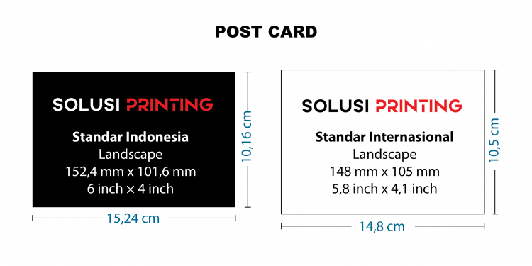 Ukuran Post Card